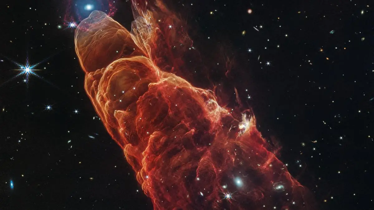 „James Webb“: Teleskop machte spektakuläres Foto von „Weltraum-Tornado“